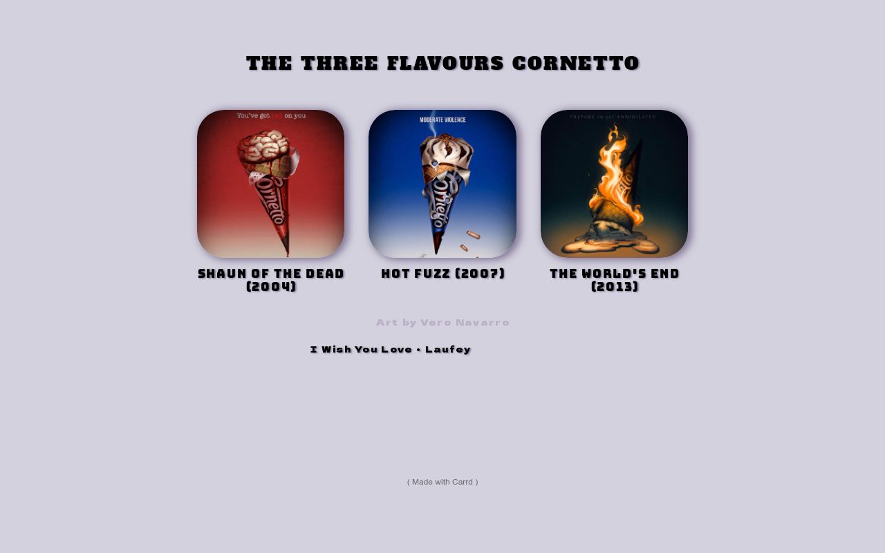 The Three Flavours Cornetto
